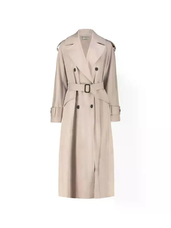 DRHOPE Belted Trench Coat - Neutrals