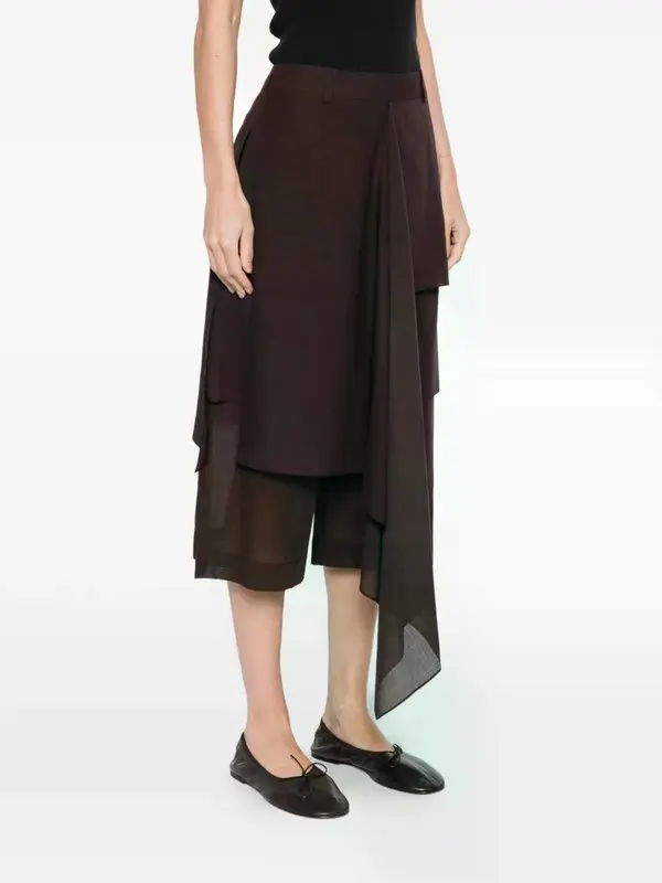 QASIMI Tiered Draped Skirt