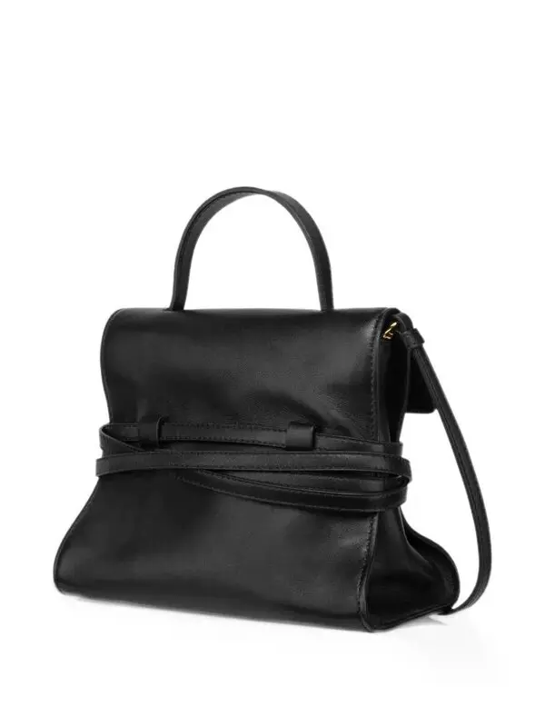 Moschino Tie Me Bag Small Leather Top Handle Bag - Pink