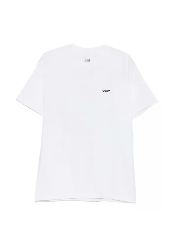Obey Logo-detail T-shirt - White