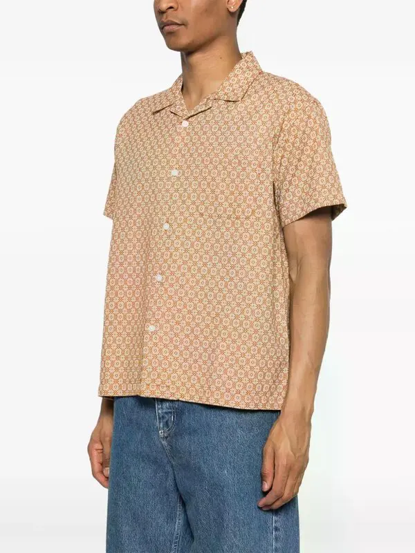 Obey Adrien Patterned Short-sleeve Shirt - Neutrals