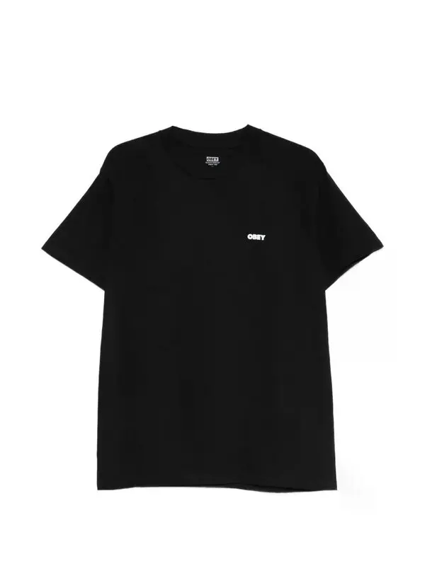 Obey Logo-detail T-shirt - Black