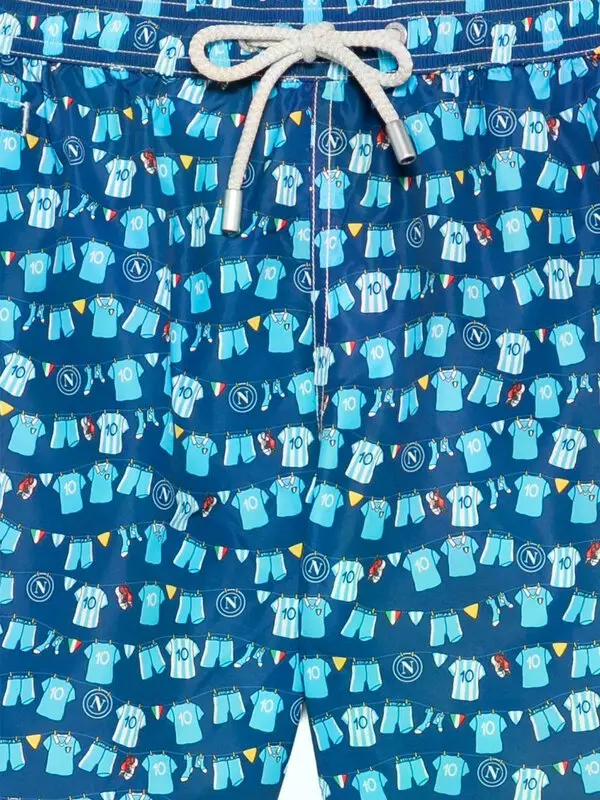 MC2 SAINT BARTH Printed Swim Shorts - Blue
