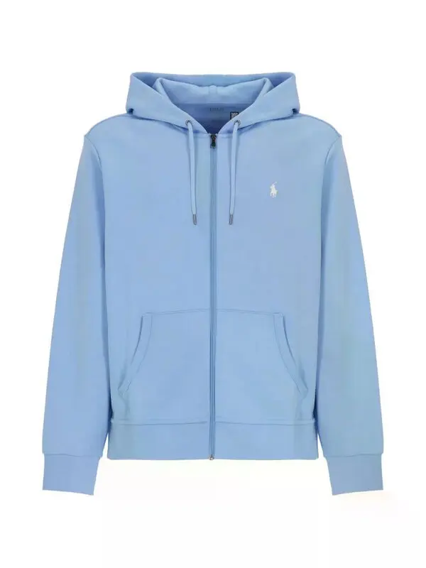 Polo Ralph Lauren Hooded Zip-fastening Sweatshirt - Blue