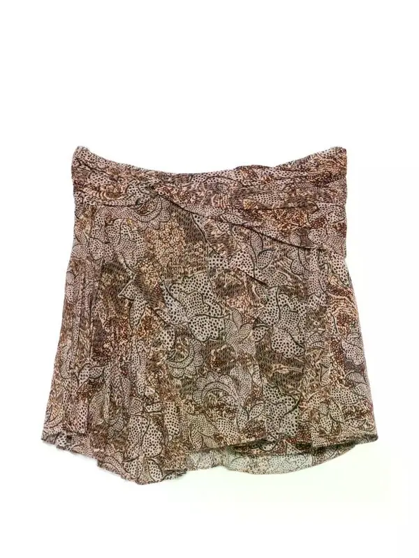 Isabel Marant Étoile Camia Printed Mini Skirt - Neutrals