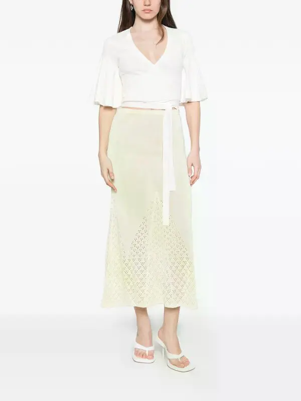 Paris Georgia Amelia Openwork Midi Skirt