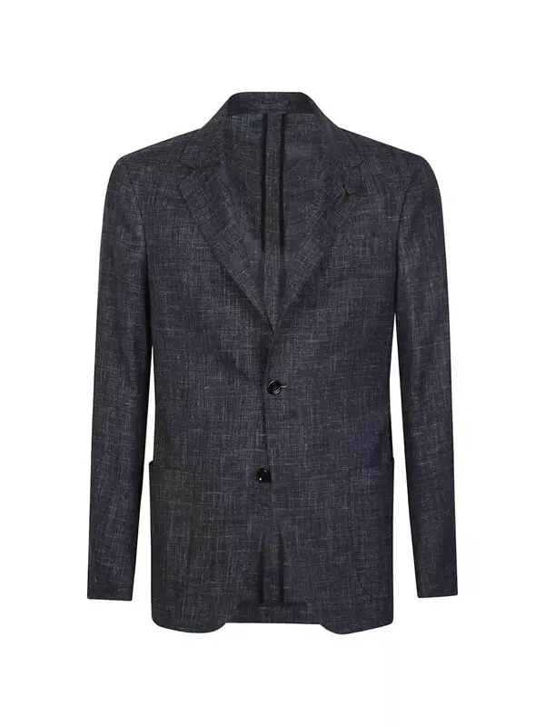 LARDINI Single-breasted Blazer - Blue