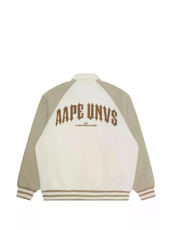 AAPE BY *A BATHING APE Embroidered Baseball Jacket