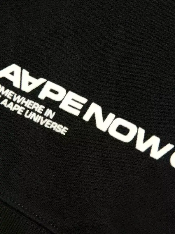 AAPE BY *A BATHING APE Moonface Logo Sweatshirt - Black