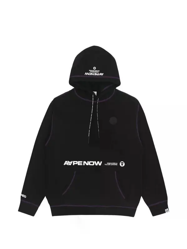 AAPE BY *A BATHING APE Logo Crew Neck Hoodie