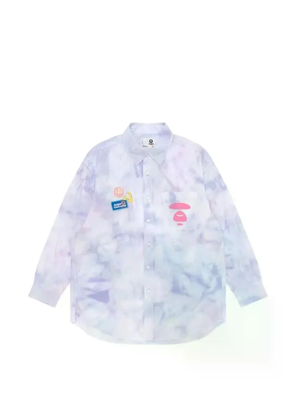 AAPE BY *A BATHING APE Relaxed Tie-dye Shirt - Purple