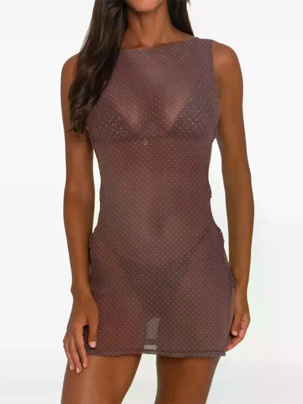 FAE SWIM Moana Polka-dot Mini Dress