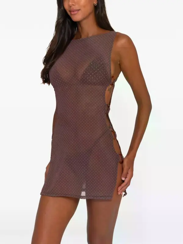 FAE SWIM Moana Polka-dot Mini Dress