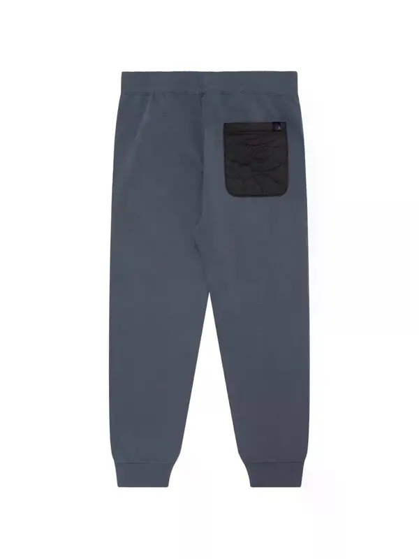 AAPE BY *A BATHING APE Embroidered Logo Patch Sweatpants - Blue