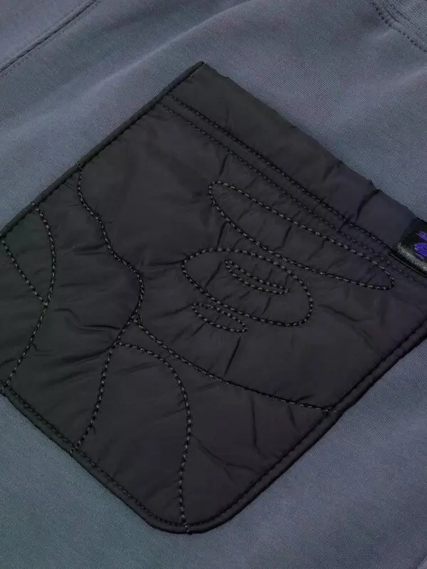 AAPE BY *A BATHING APE Embroidered Logo Patch Sweatpants - Blue