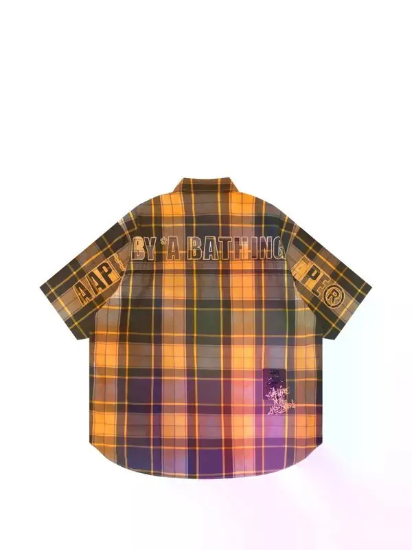 AAPE BY *A BATHING APE Check Shirt - Yellow