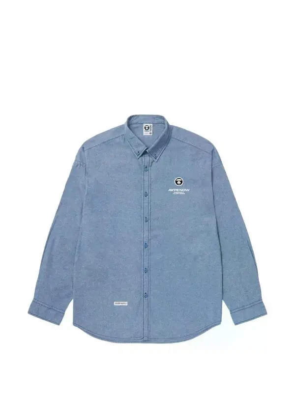 AAPE BY *A BATHING APE Moonface Patch Button-down Shirt