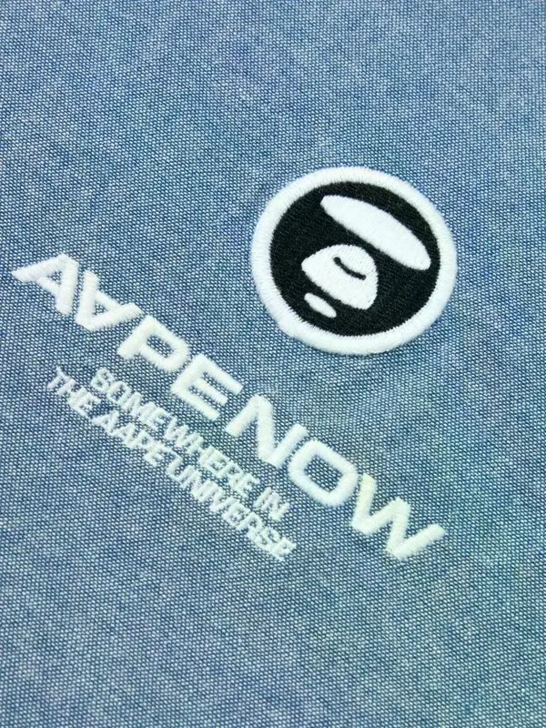 AAPE BY *A BATHING APE Moonface Patch Button-down Shirt