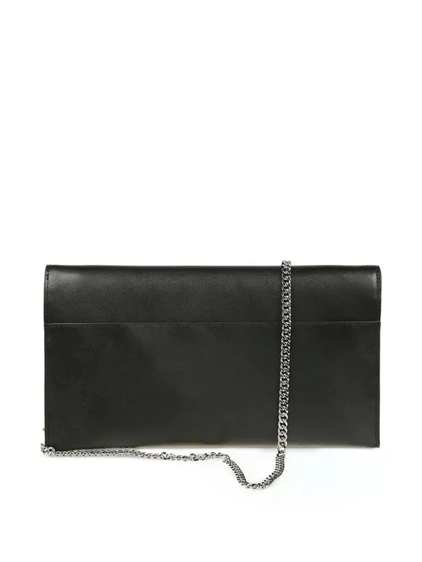 Patrizia Pepe Fly Leather Clutch - Black