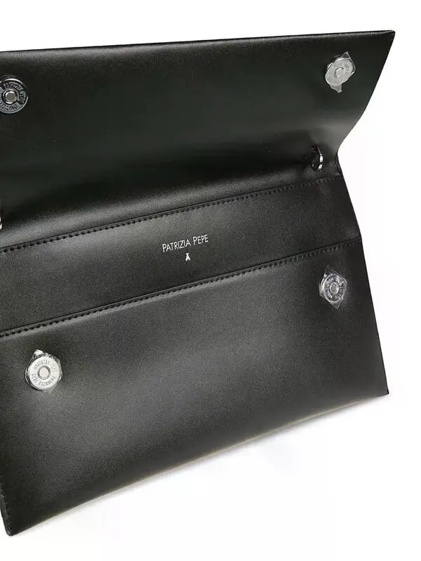 Patrizia Pepe Fly Leather Clutch - Black