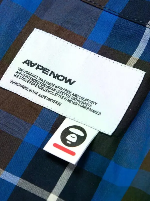 AAPE BY *A BATHING APE Moonface Check Shirt