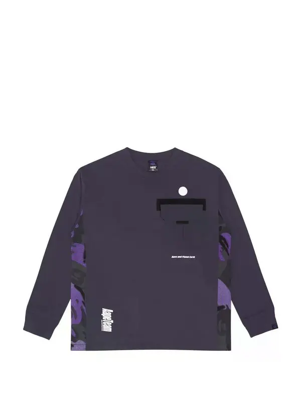 AAPE BY *A BATHING APE Moonface Long-sleeved T-shirt - Black