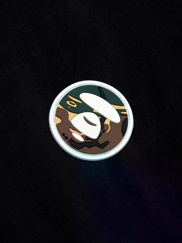 AAPE BY *A BATHING APE Moonface Camo-patch Polo Shirt