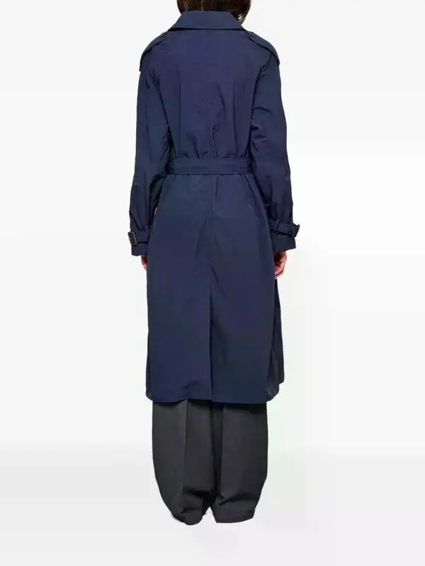 OOF WEAR Belted Double-breasted Trench Coat