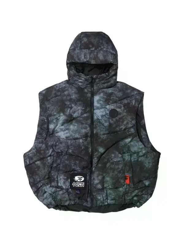 AAPE BY *A BATHING APE Tie-dye Padded Gilet