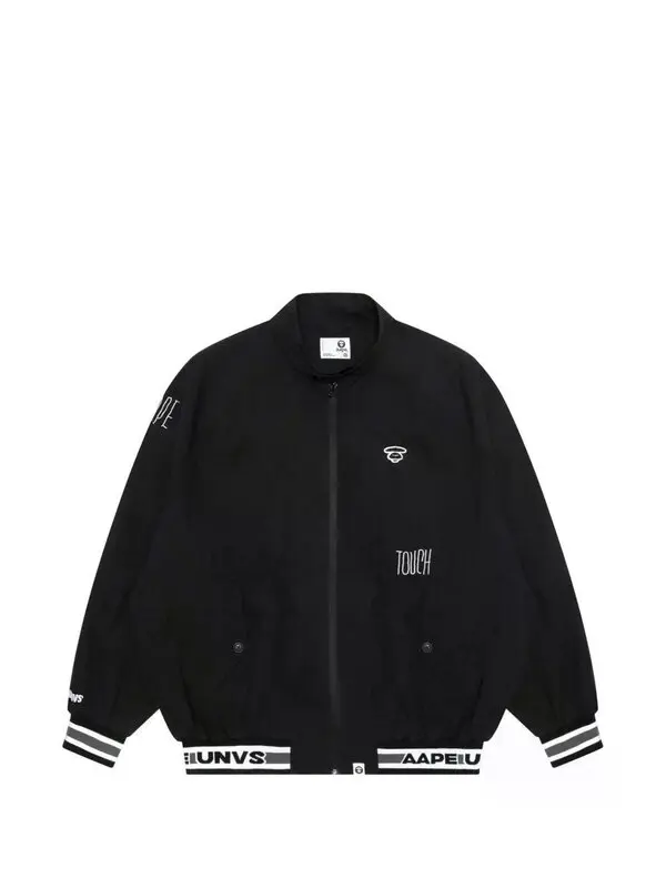 AAPE BY *A BATHING APE Moonface Embroidered Zip Jacket