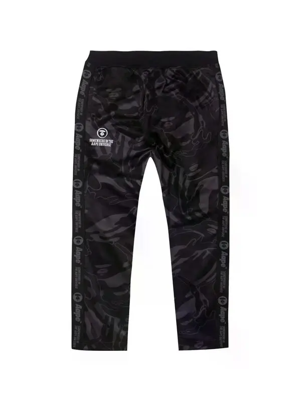 AAPE BY *A BATHING APE Moonface Camouflage Track Pants - Grey