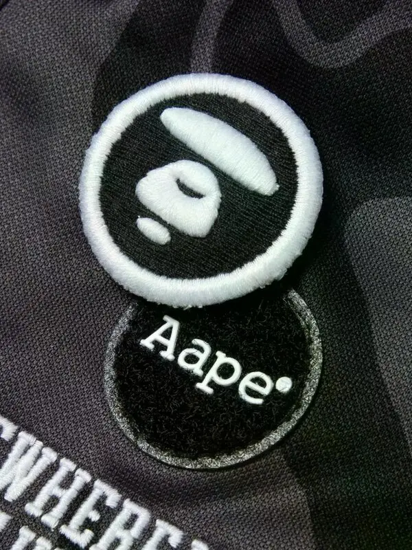 AAPE BY *A BATHING APE Moonface Camouflage Track Pants - Grey