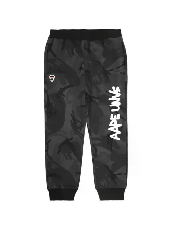 AAPE BY *A BATHING APE Camo-patterned Trackpants - Black