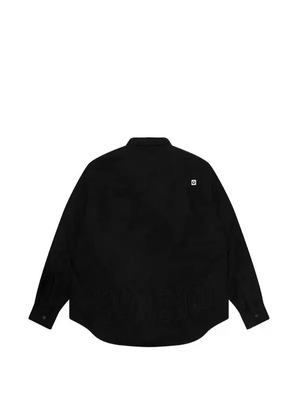 AAPE BY *A BATHING APE Moonface-patch Shirt Jacket - Black
