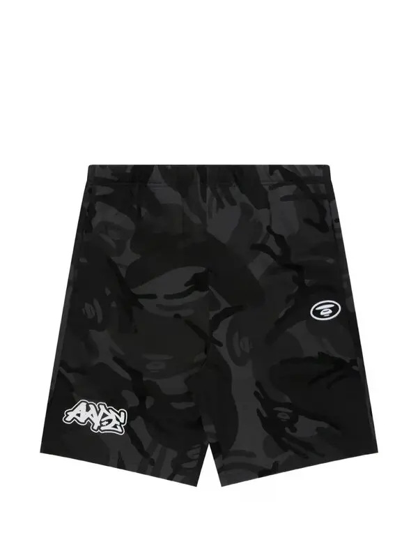 AAPE BY *A BATHING APE Camouflage Shorts - Black