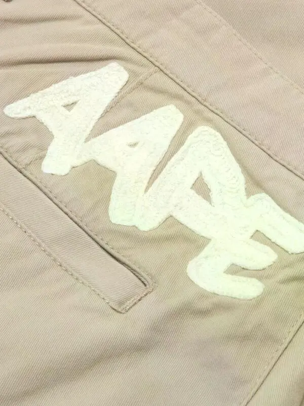AAPE BY *A BATHING APE Embroidered Logo Chino Trousers