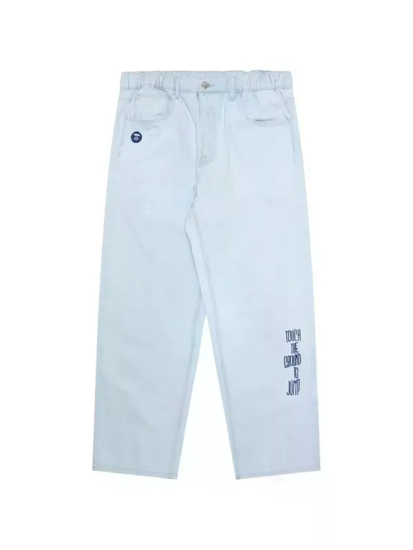 AAPE BY *A BATHING APE Moonface Embroidered Jeans