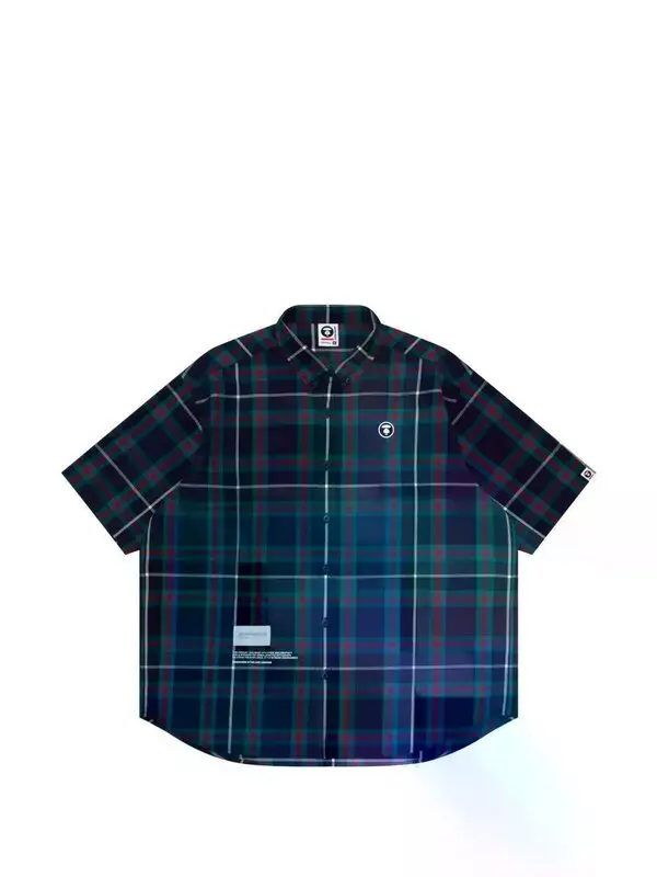 AAPE BY *A BATHING APE Moonface-patch Check Shirt