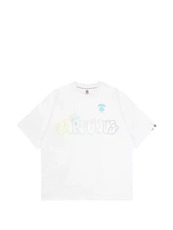 AAPE BY *A BATHING APE Graphic Relaxed Fit T-shirt - White
