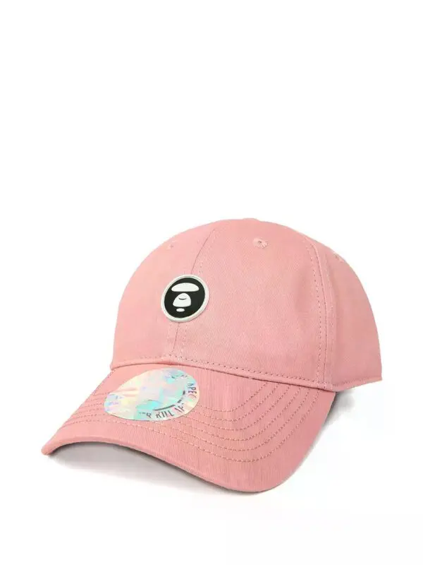 AAPE BY *A BATHING APE Logo-patch Baseball Cap - Pink