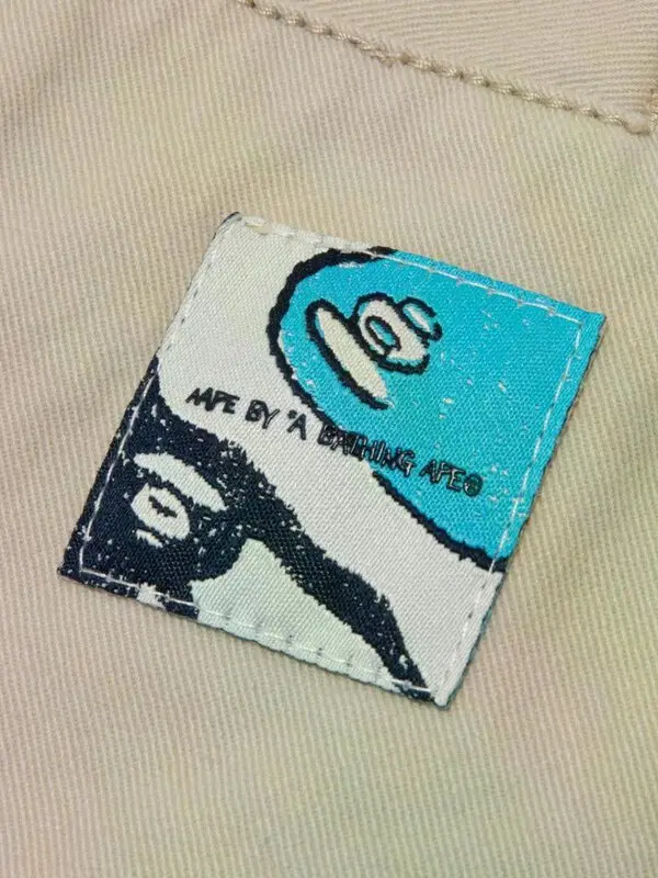 AAPE BY *A BATHING APE Embroidered Moonface Shorts