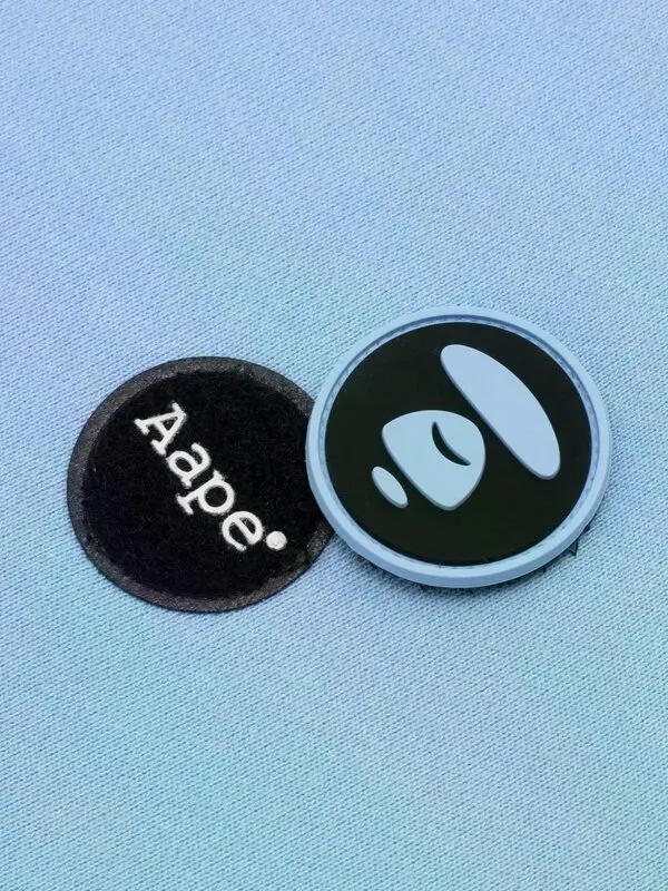 AAPE BY *A BATHING APE Half-zip Patch T-shirt