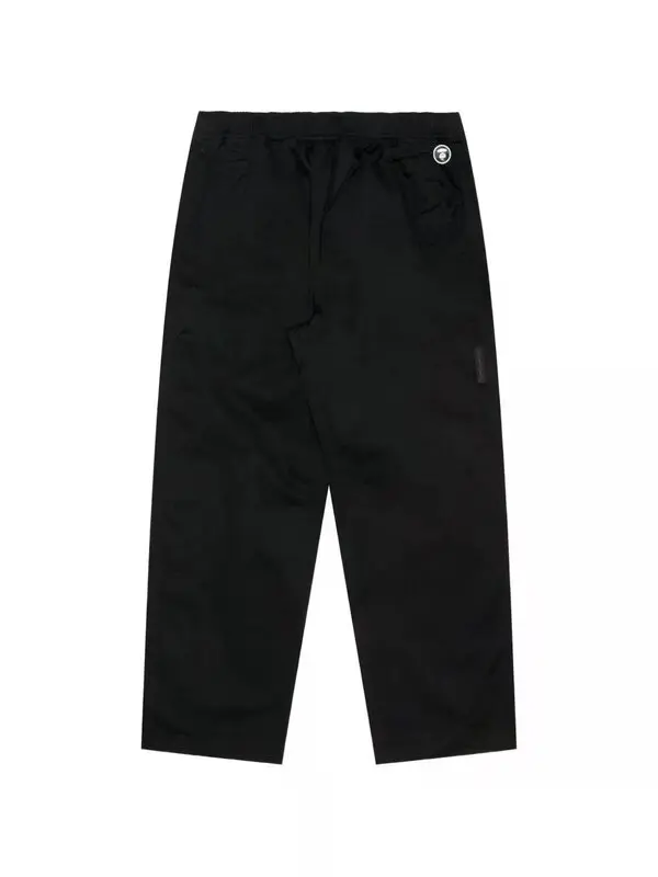 AAPE BY *A BATHING APE Moonface-patch Trousers - Black