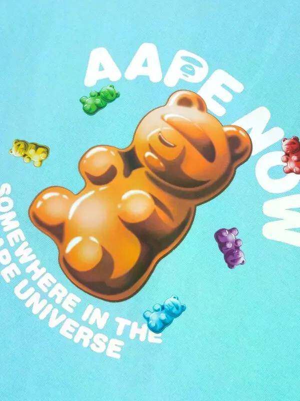 AAPE BY *A BATHING APE Graphic-print T-shirt - Blue