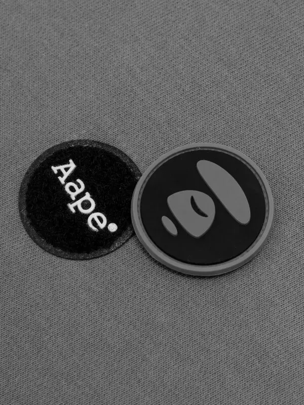 AAPE BY *A BATHING APE Half-zip Moonface T-shirt