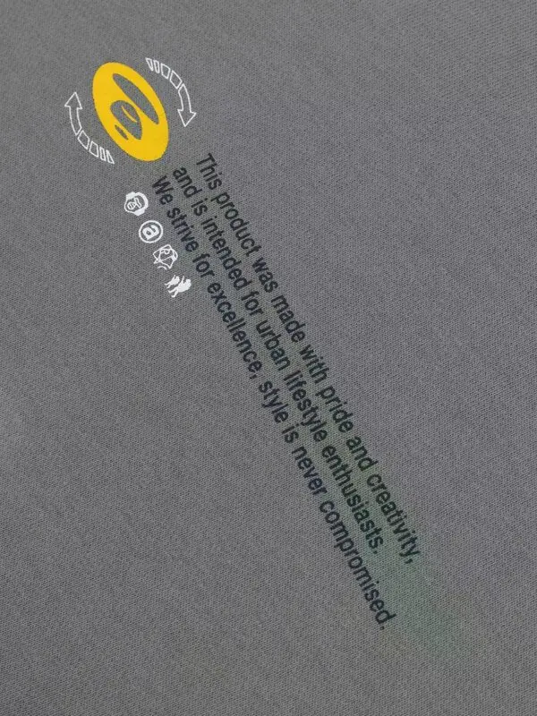 AAPE BY *A BATHING APE Half-zip Moonface T-shirt