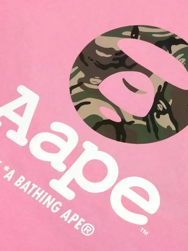 AAPE BY *A BATHING APE Moonface-print T-shirt