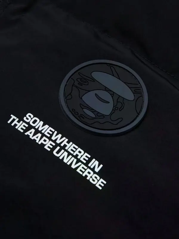 AAPE BY *A BATHING APE Moonface Patch Gilet - Black
