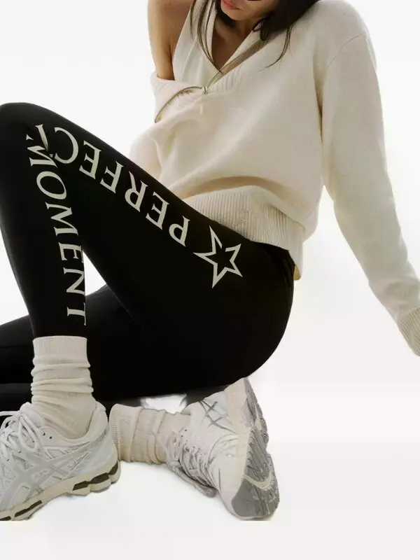 Perfect Moment Logo Leggings - Black