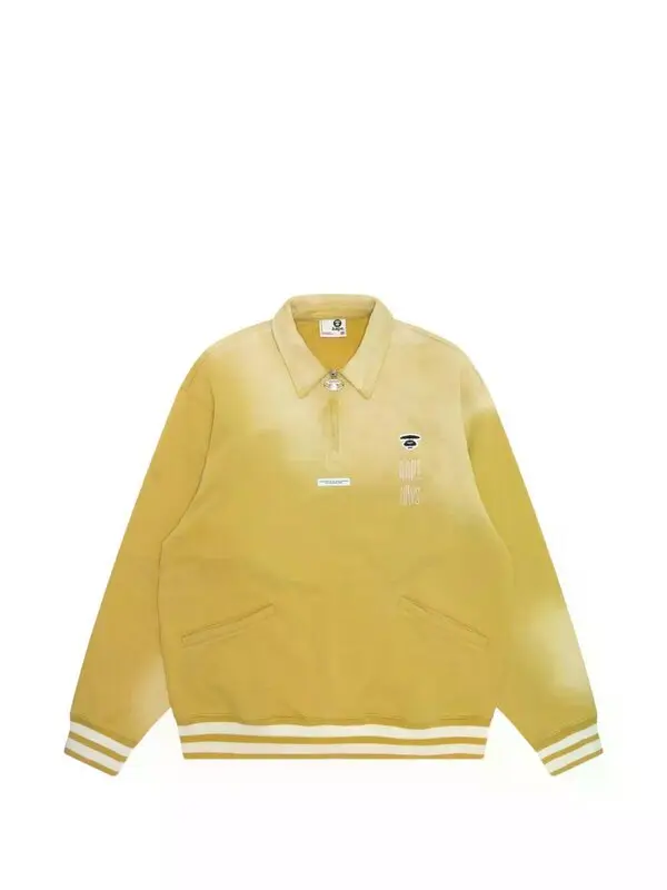 AAPE BY *A BATHING APE Half-zip Sweatshirt - Yellow